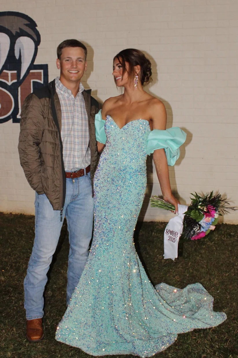 Tiffany Blue Sweetheart Sequin Mermaid Dress – mermelo